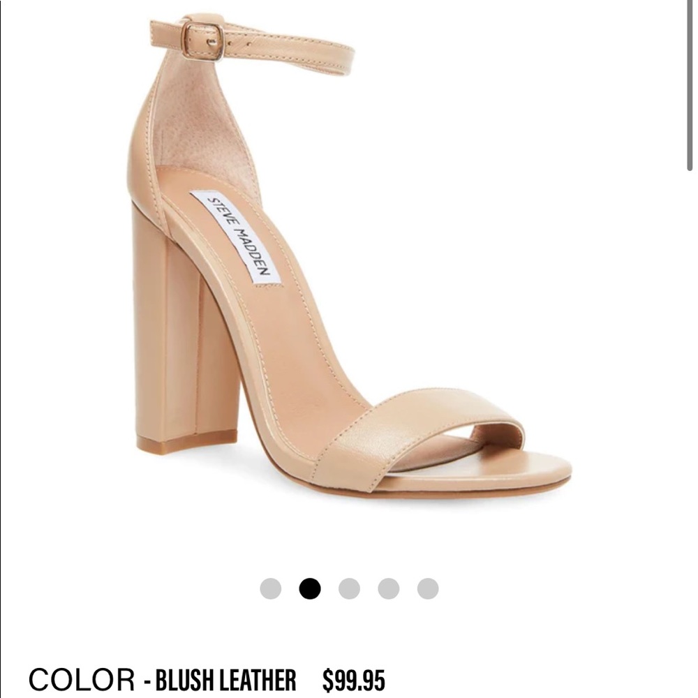 Steve Madden Carson Blush Leather Heels - Gem